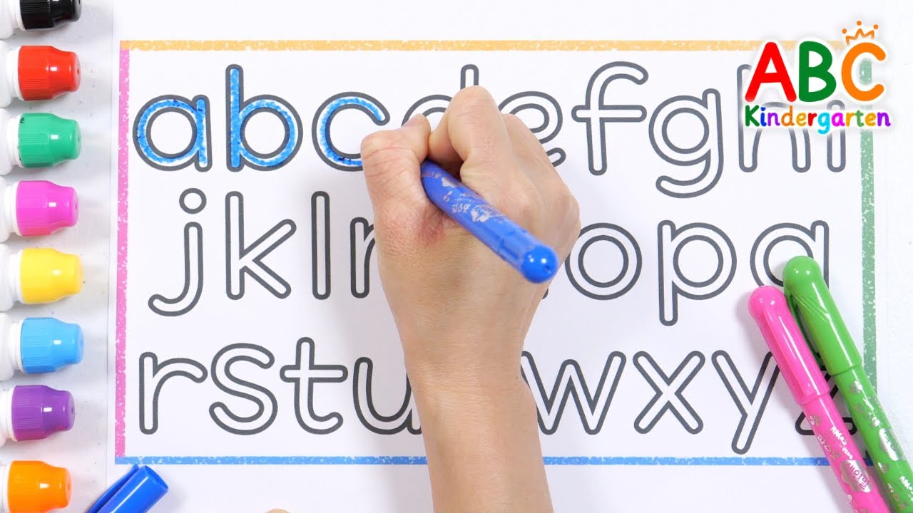 Write and read all lowercase alphabets | Basic alphabet learning for ...