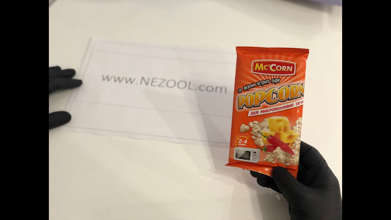 Mc'Corn Spicy Cheese Popcorn for Microwave - YouTube