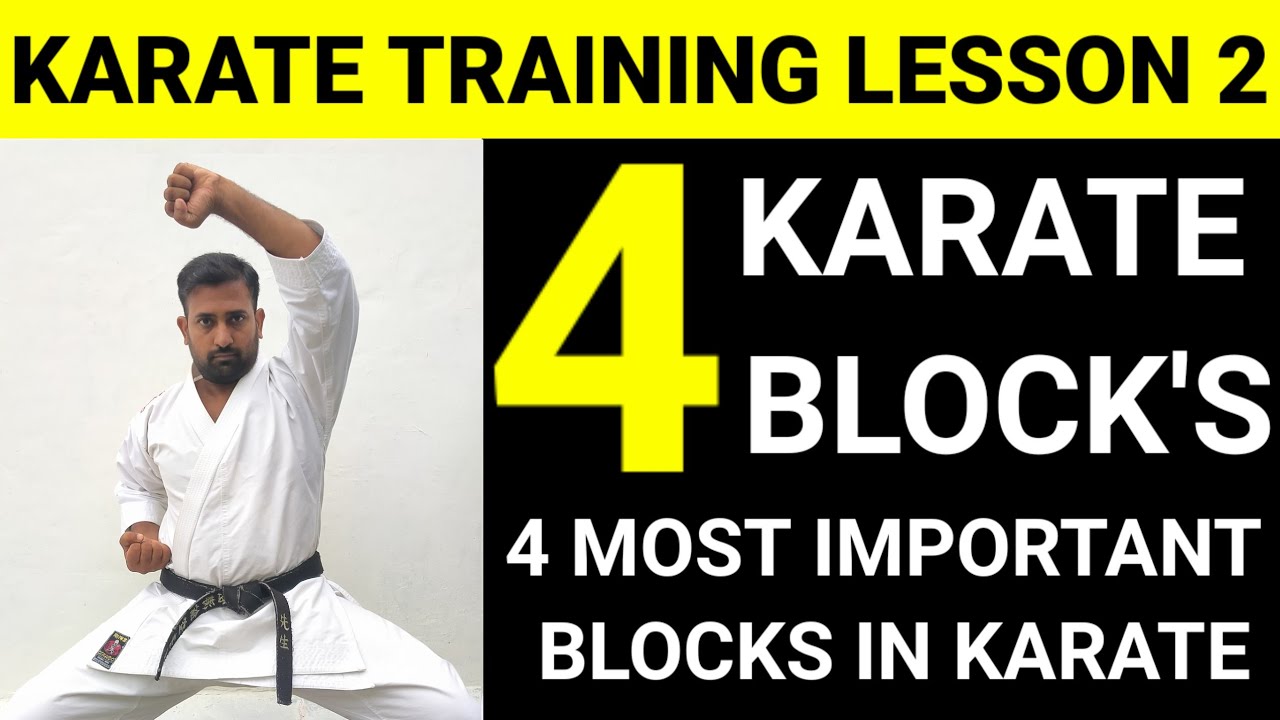 BASIC KARATE BLOCK'S TECHNIQUES FOR BEGINNERS CHUDAN UKE, UCHI UKE ...