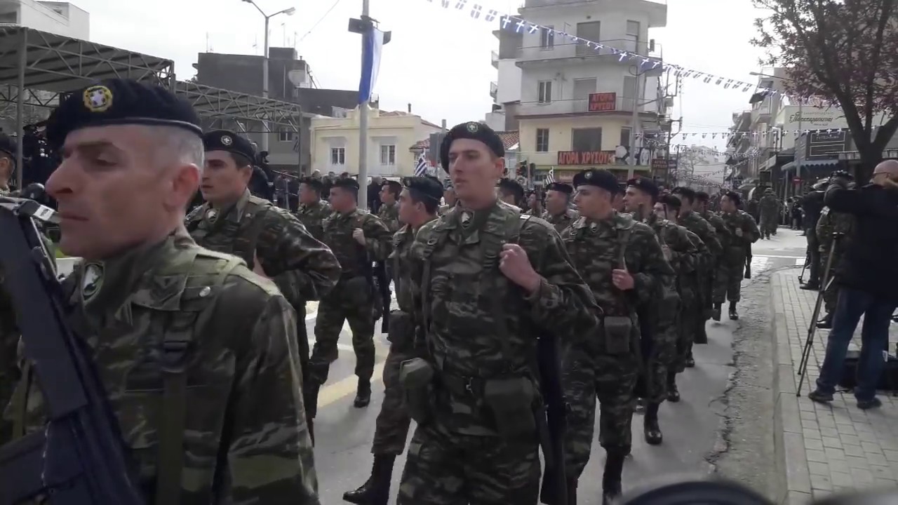 Στρατιωτική παρέλαση 25ης Μαρτίου 2018, Ξάνθη - YouTube