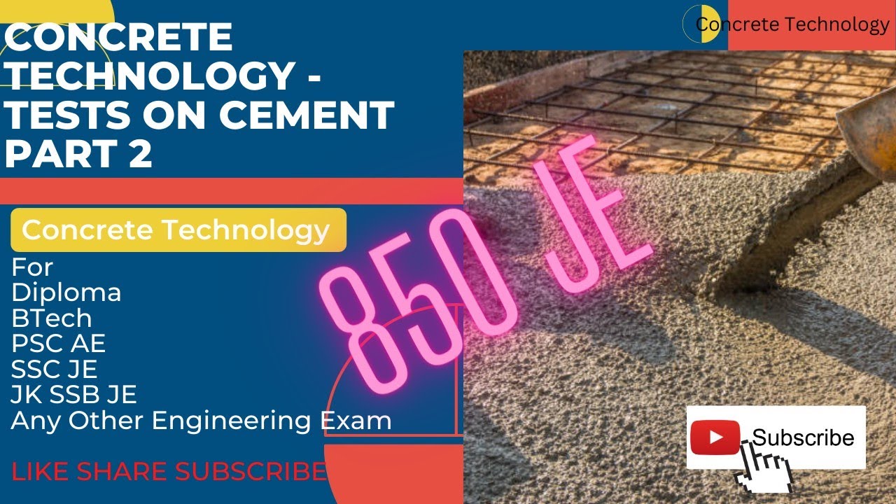 Tests on Cement - Part 2 - Concrete Technology - Civil Engineering ...