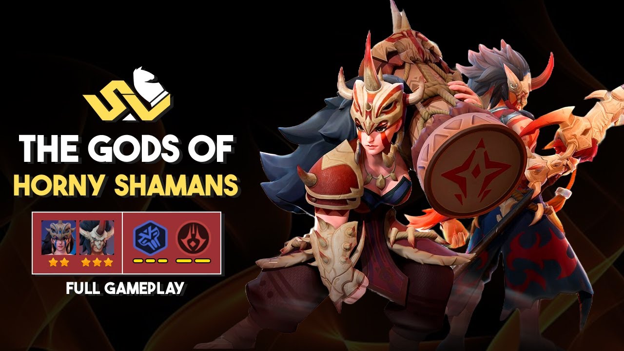 THE GODS OF HORNY SHAMANS 🤘💫🧿 6 SHAMAN 4 HORN | SUNCHASER SERVANT CARRY ⭐ AUTOCHESS #32 ♟️ - YouTube