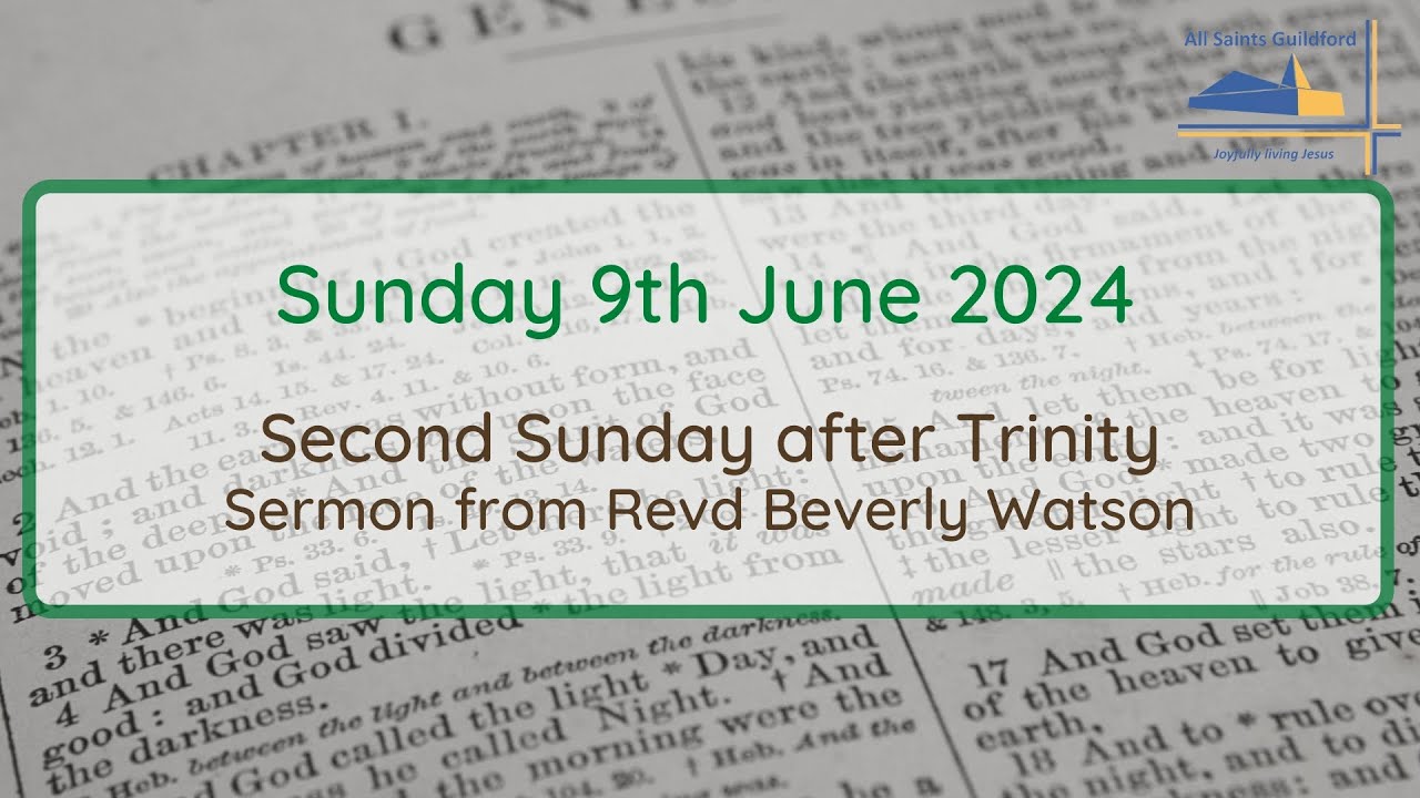 The Second Sunday after Trinity - YouTube