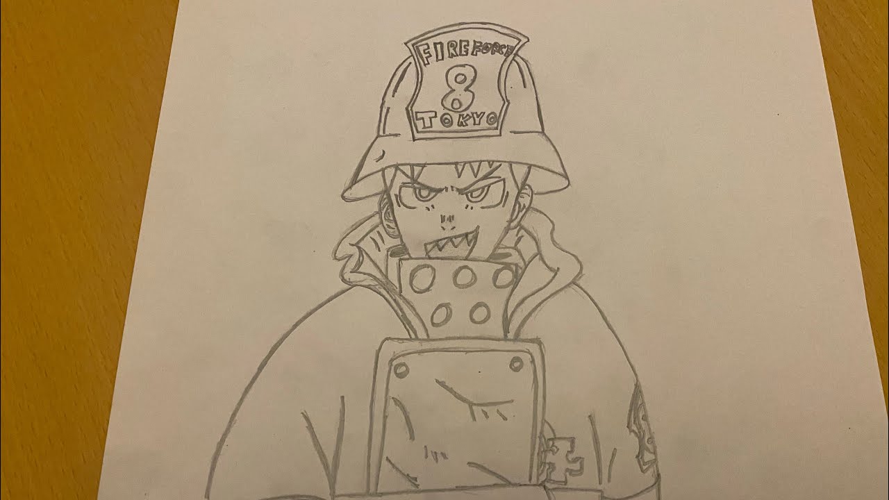 How to Draw Shinra Kusakabe | Fire Force | Anime Speed Drawings - YouTube