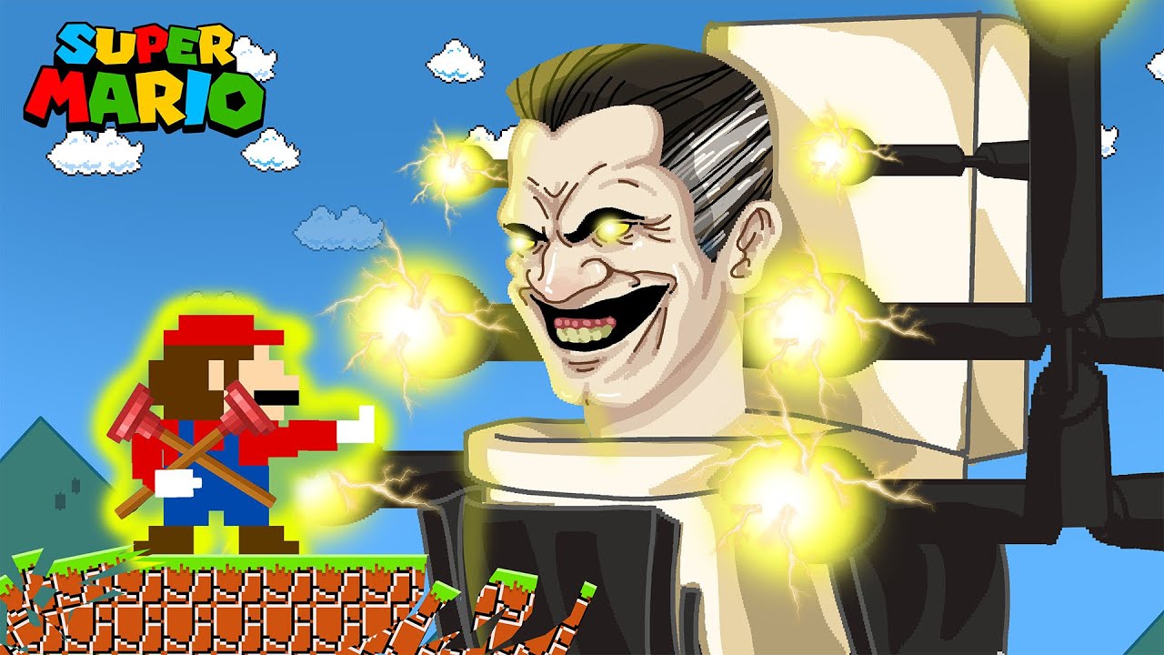 SKIBIDI TOILET vs MARIO in Maze Toilet | The Super Mario Bros. Rescues ...