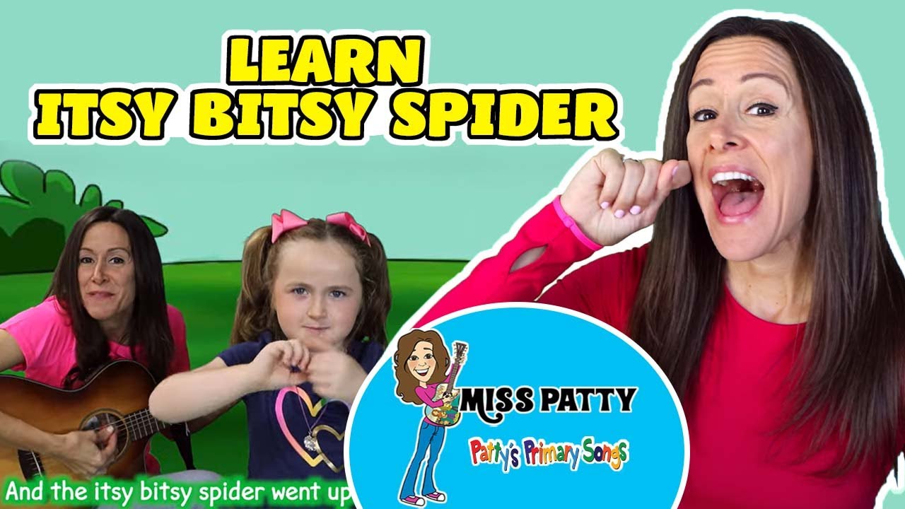 Learn Itsy Bitsy Spider Song for Children Kids Toddlers and Babies ...