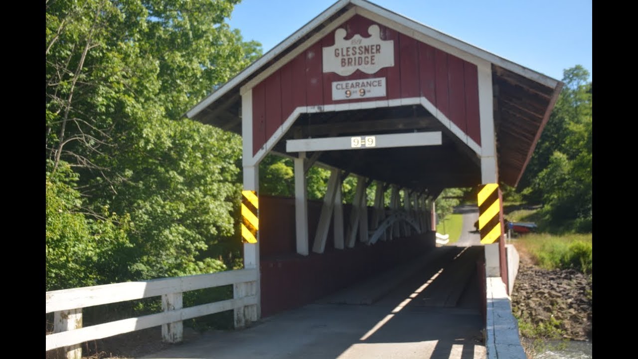 A look at the Glessner Covered Bridge near Shanksville Pennsylvania ...