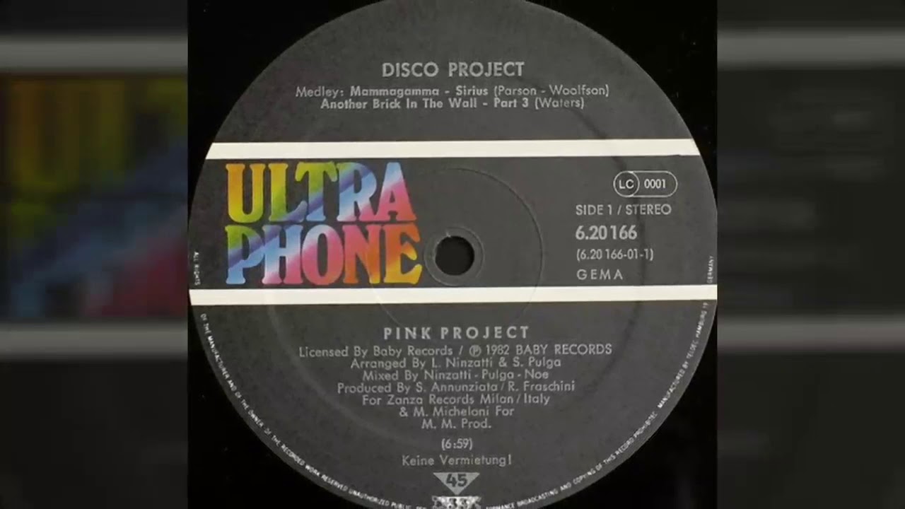 Pink Project ‎– Disco Project - YouTube