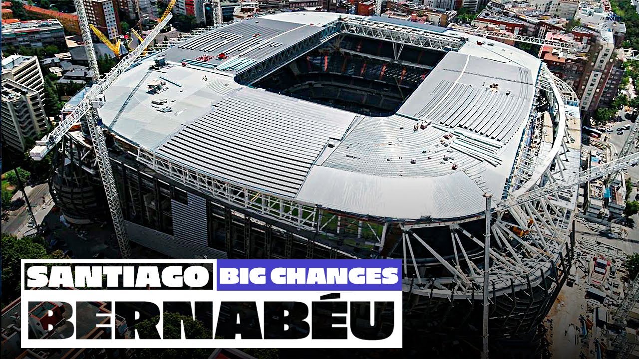 The SPECTACULAR BEAM at the new Santiago Bernabéu stadium | Real Madrid ...