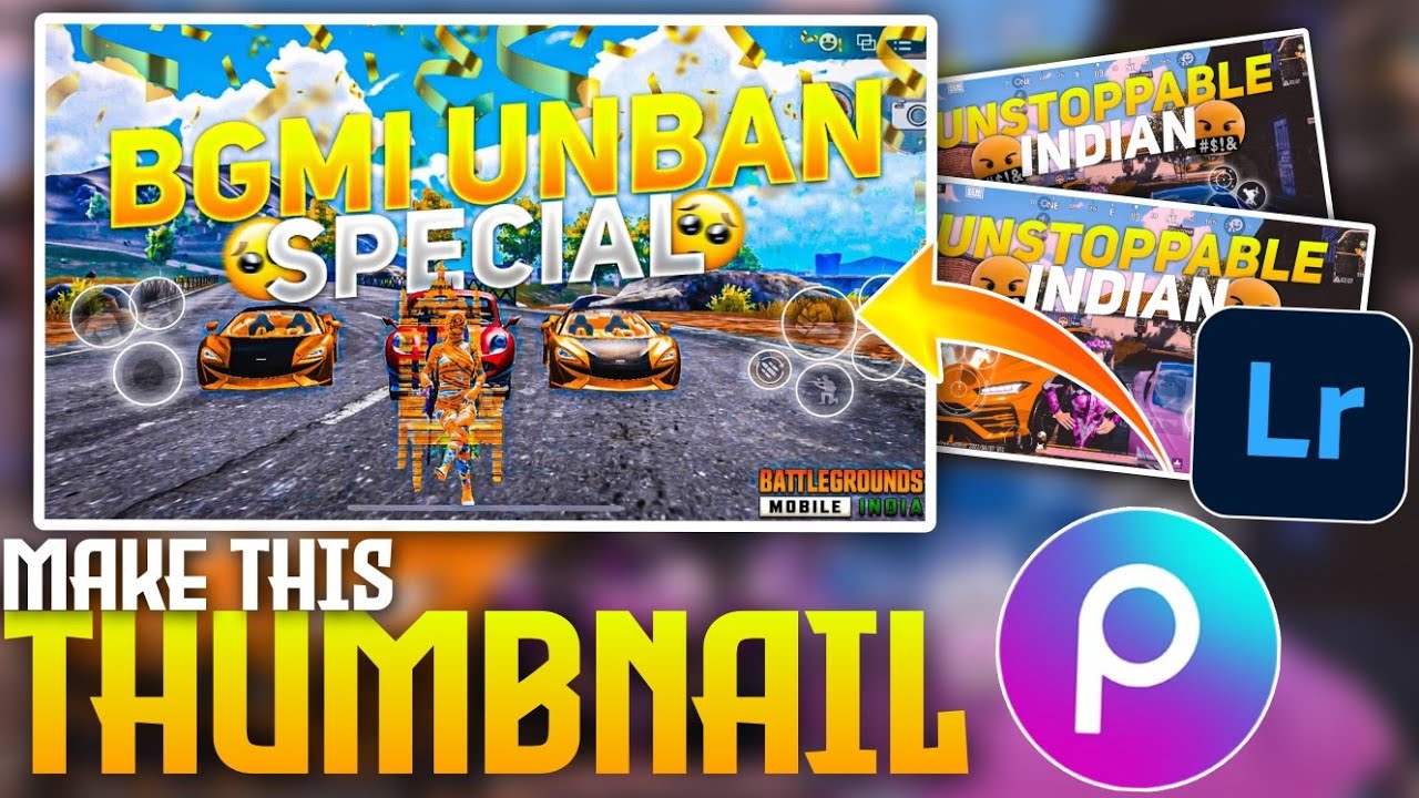 Make This Bgmi Montage Thumbnail In Picsart 🔥 bgmi montage thumbnail ...