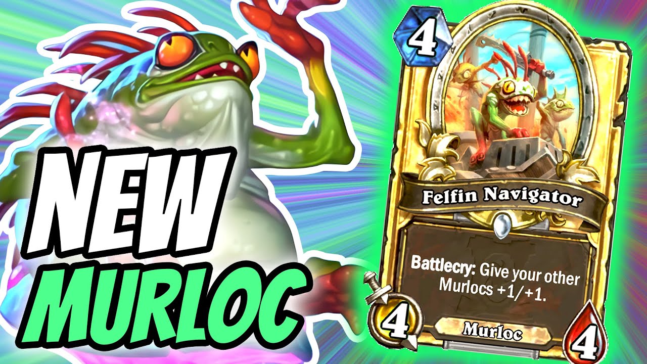 Flurgl Finding New Murloc Felfin - Hearthstone Battlegrounds - YouTube