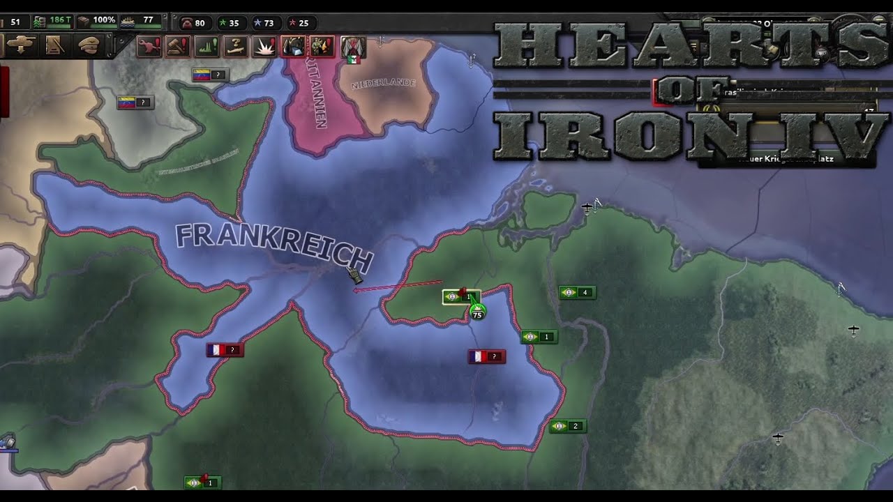 Hearts of Iron IV 03 - ich habe die Rechnung ohne Französisch Guayana ...