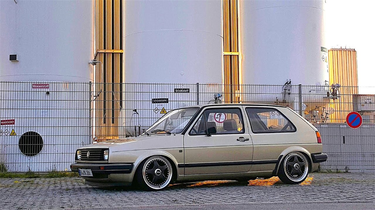 Golf 2 BBS RF on Road - YouTube