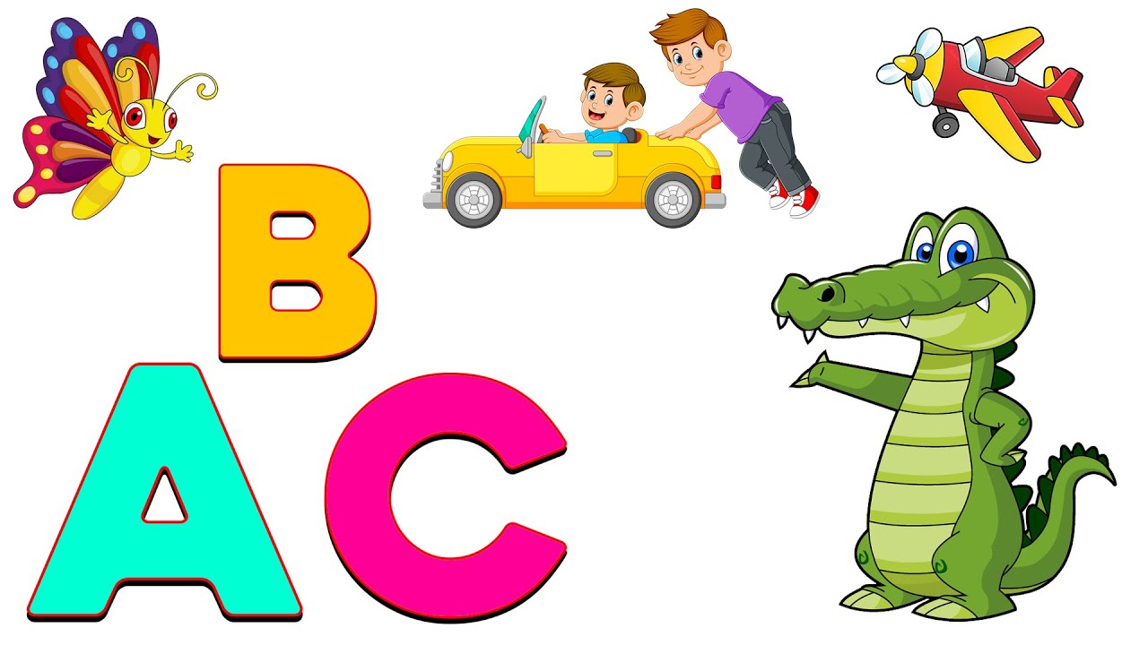 ABC Learning For Kindergarten | A to Z Words | Alphabets | Kids ABC ...
