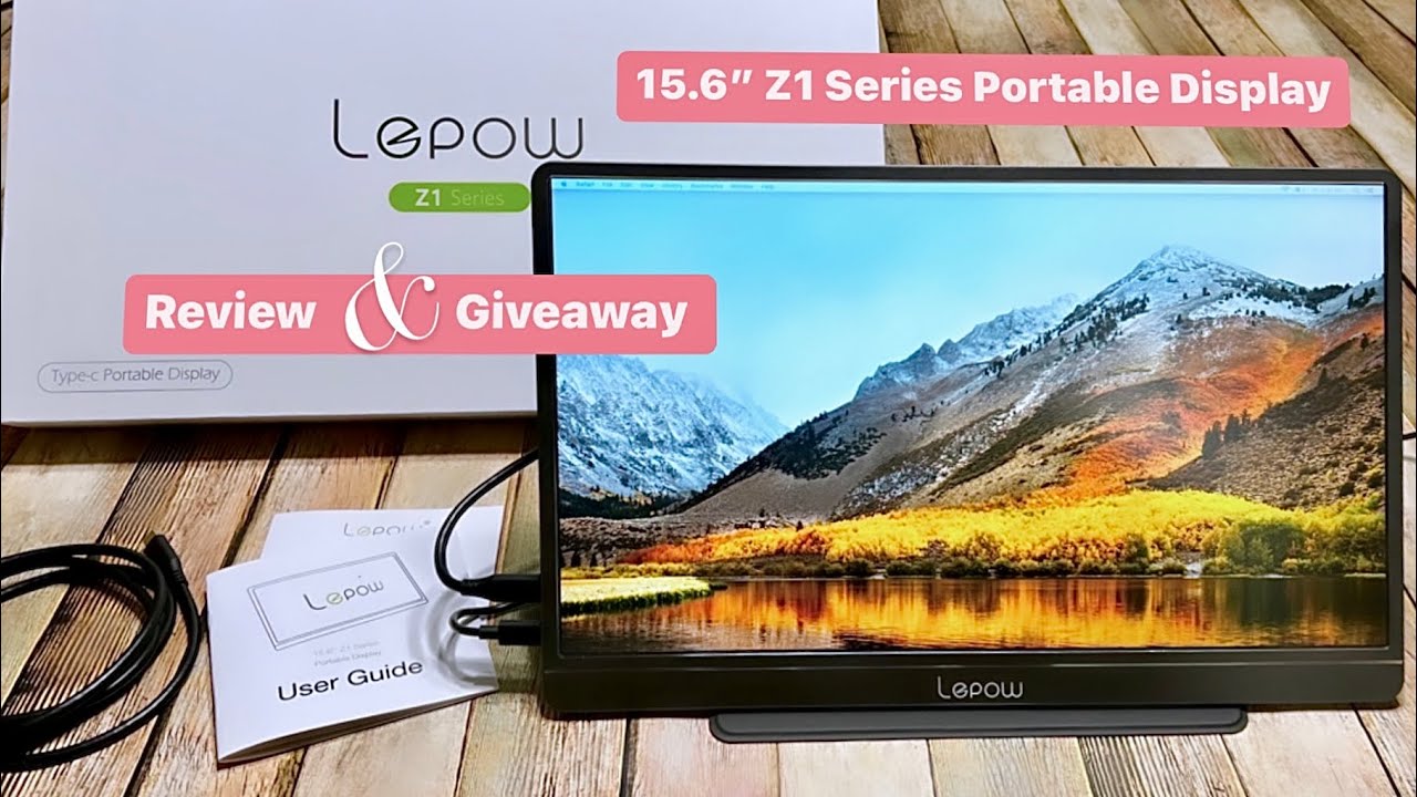 Lepow Z1 Series Portable Display - Giveaway CLOSED - YouTube