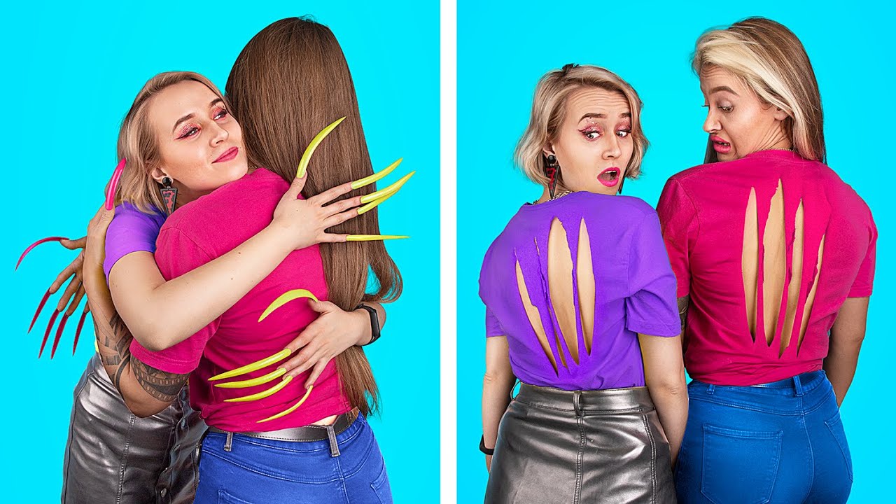 Wearing the Longest Nails for 24 Hours! / Girl Problems with Long Nails ...