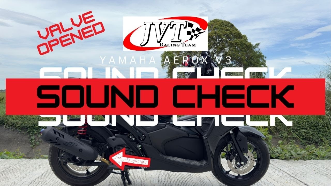 Aerox V3 JVT V3 Exhaust Sound Test | Valve Wide Open! - YouTube