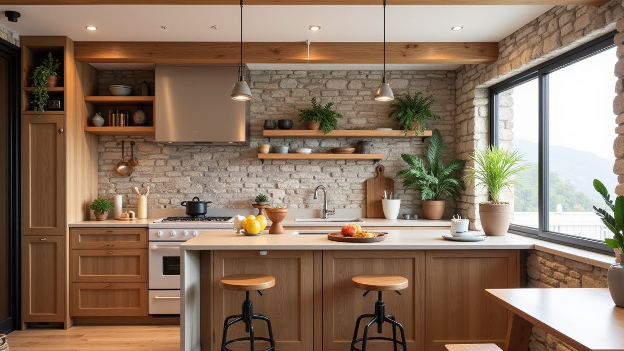 Rustic Modern Design Essentials for Your Dream Cozy Kitchen - YouTube