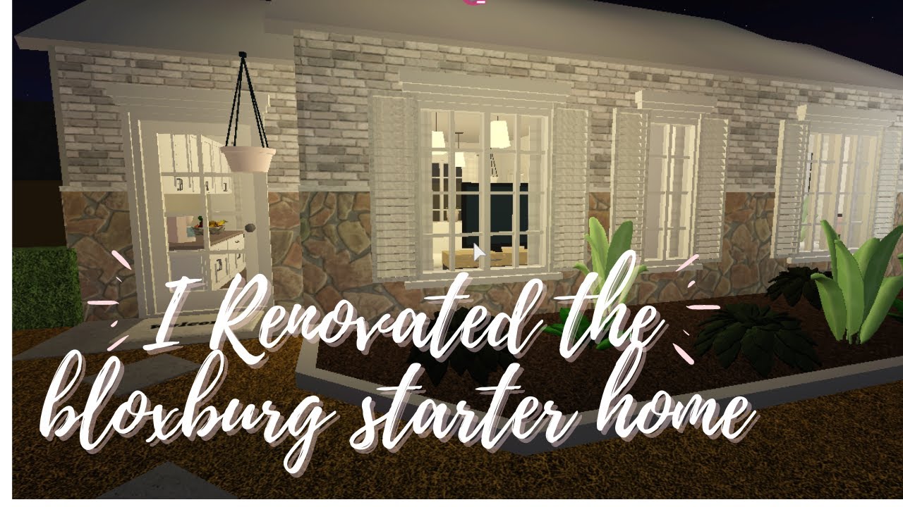 renovating the starter house | ROBLOX Bloxburg - YouTube