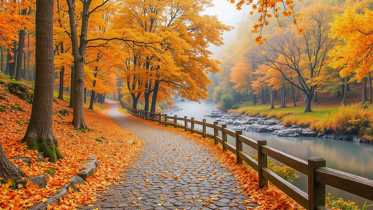 Beautiful Relaxing Music 🍁 Autumn Melodies for Stress Relief & Healing ...