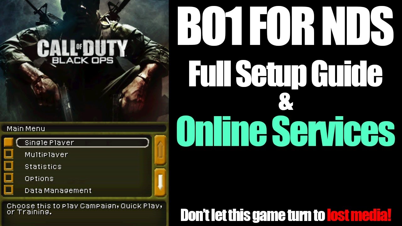 How to setup & play BO1 ONLINE for the DS! - YouTube