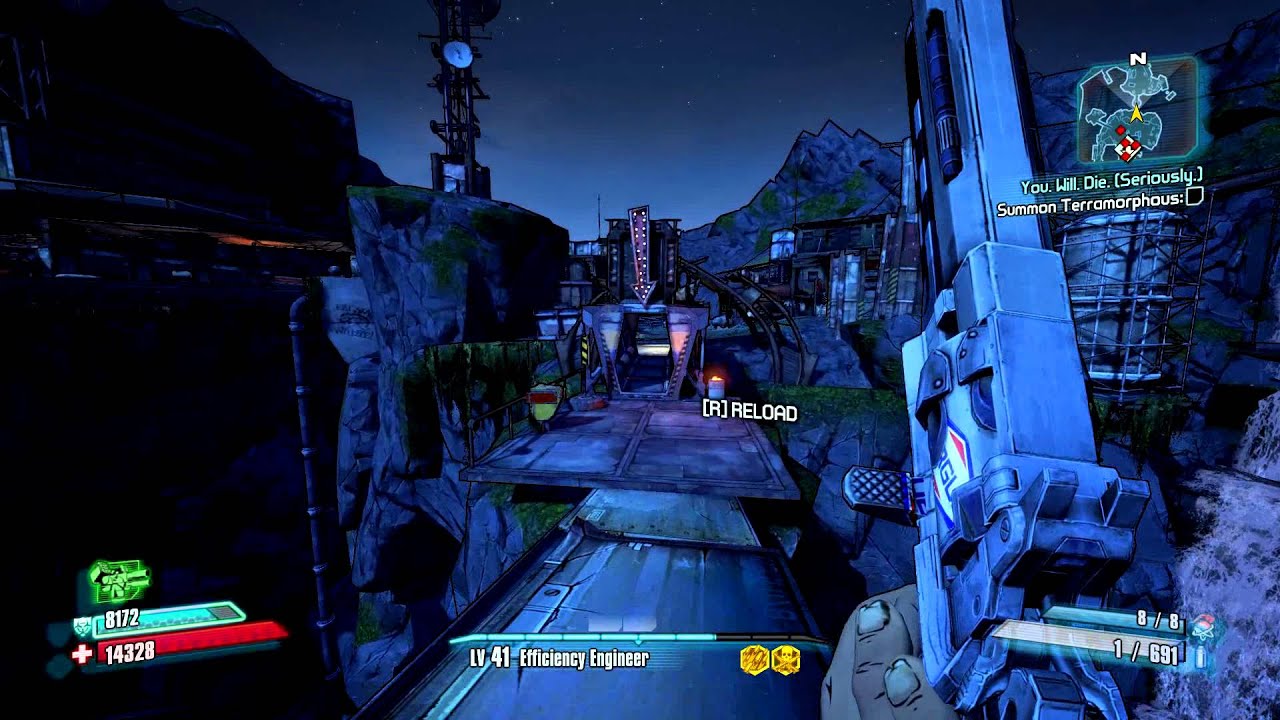 Borderlands 2 - A Grave Matter Challenge - Thousand Cuts - YouTube
