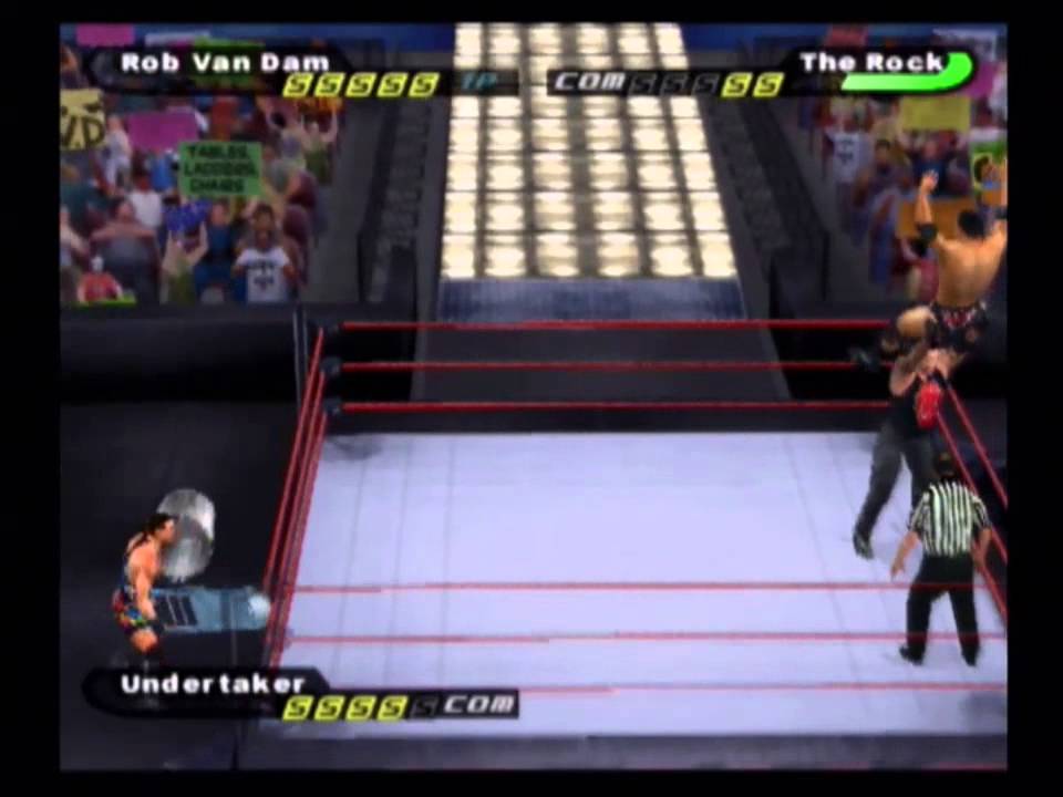 RVD vs The Rock vs Undertaker (Hardcore match) - WWE Smackdown! SYM ...