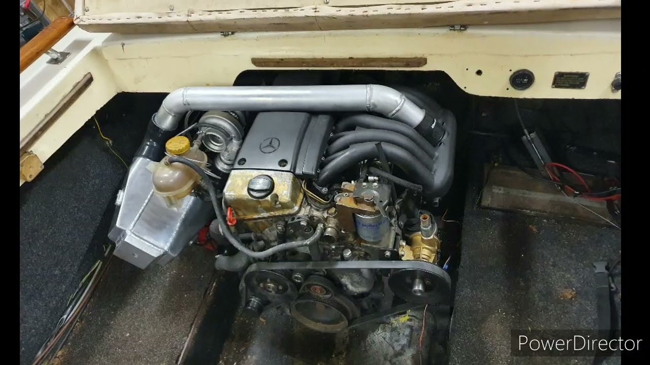 speedboat diesel conversion build video - YouTube