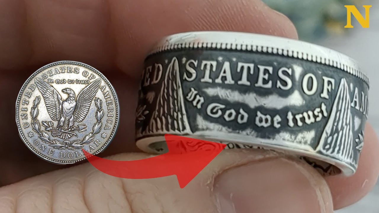 100-YEAR-OLD COIN TURNS INTO BEAUTIFUL RING - YouTube