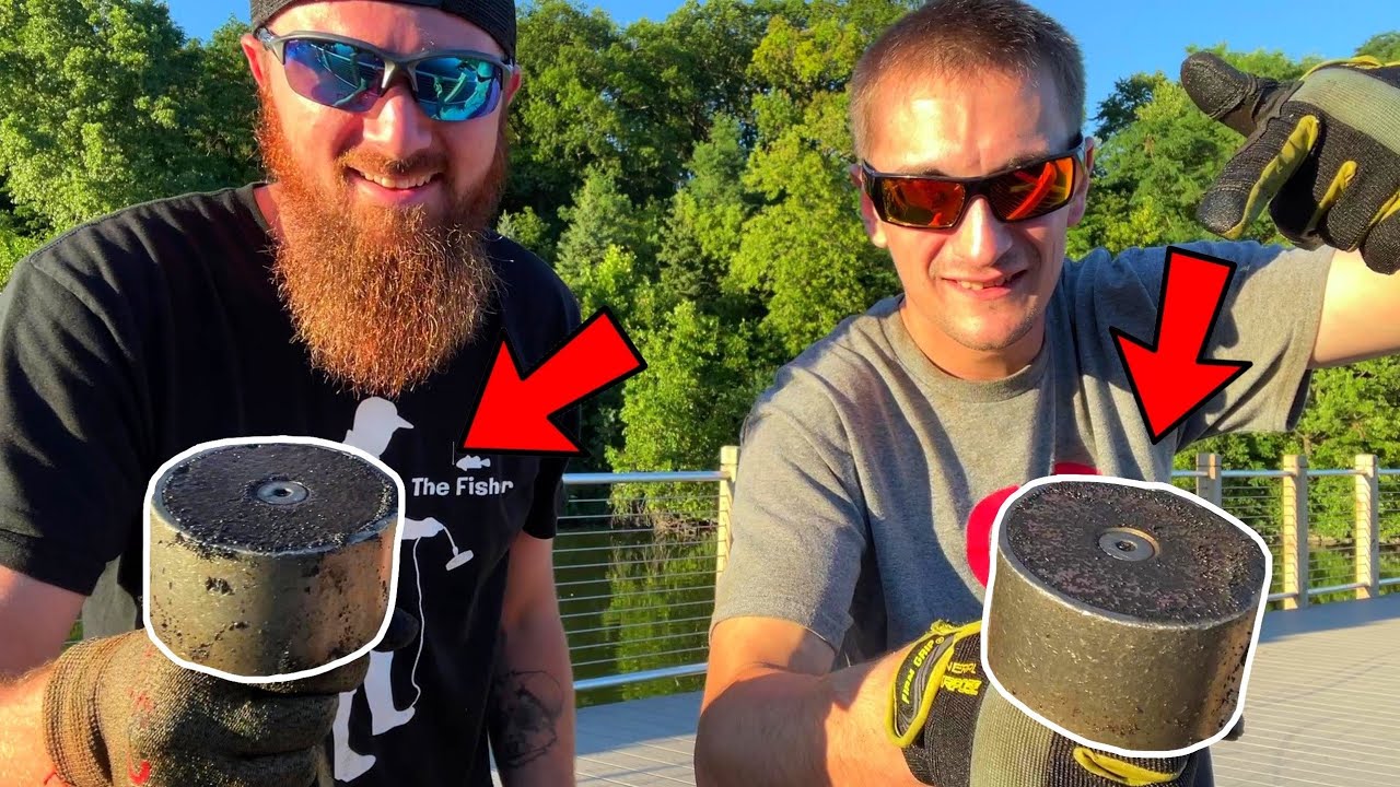 Giant Magnet 1v1 Treasure Hunting Challenge Was CRAZY! (Magnet Fishing ...