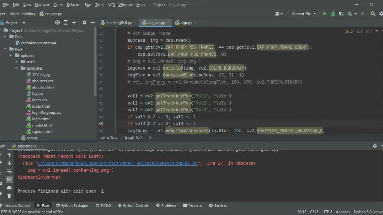 AI Enabled Car Parking using OpenCV - YouTube