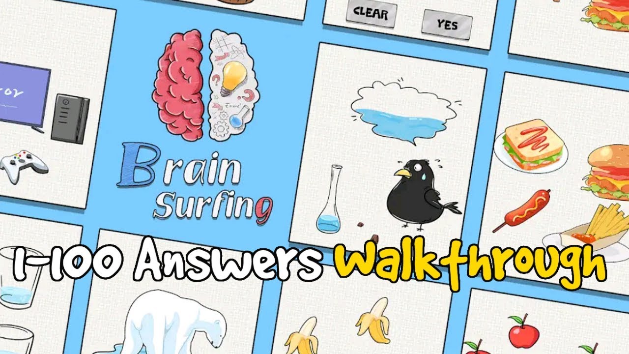 Brain Surfing Level 1-100 Answers Walkthrough - YouTube