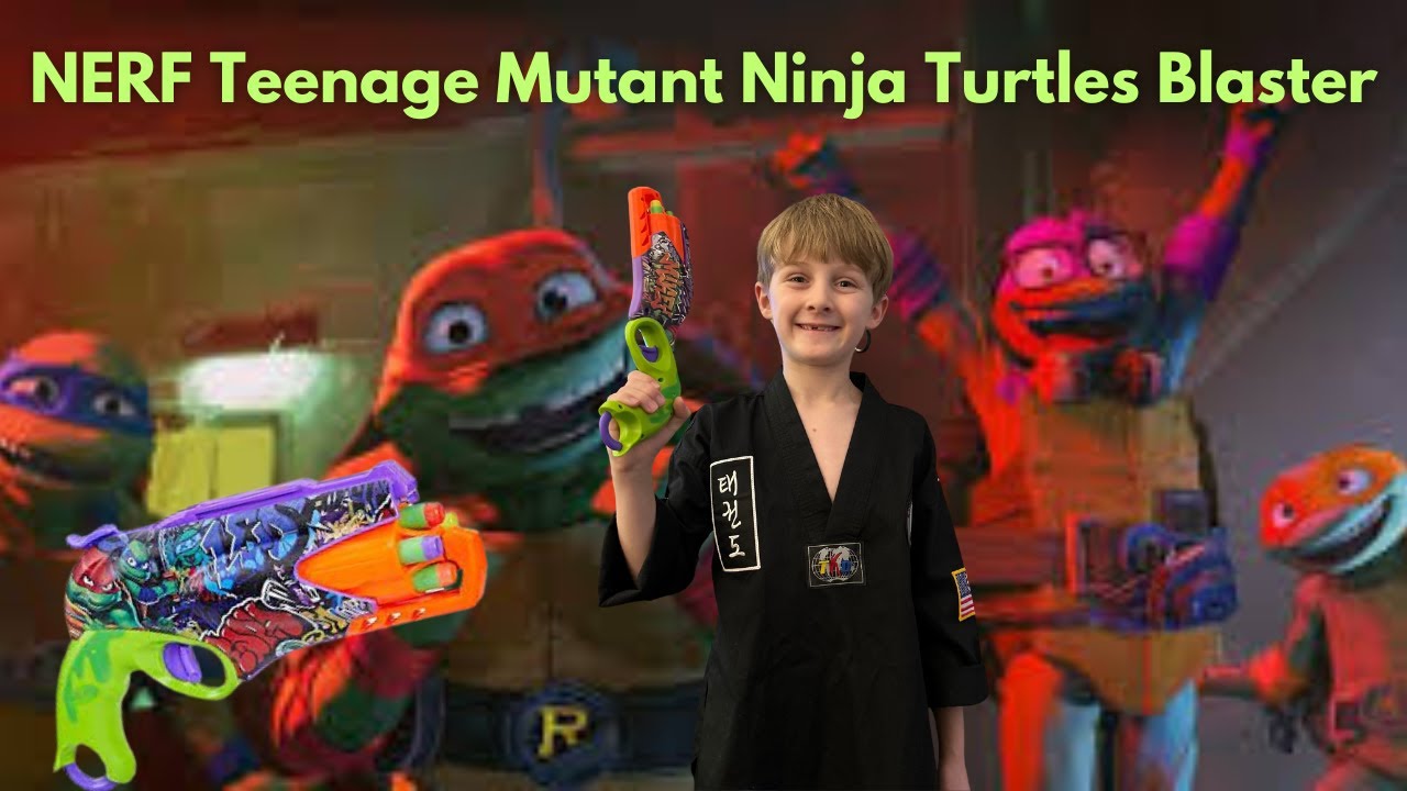 🐢 Chase Reviews NERF Guns: TMNT Edition! 🌟 Ultimate Ninja Turtle ...