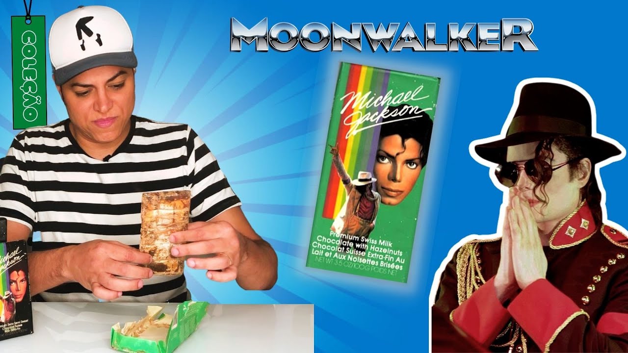 Eu comi o Chocolate do Michael Jackson Moonwalker! - YouTube