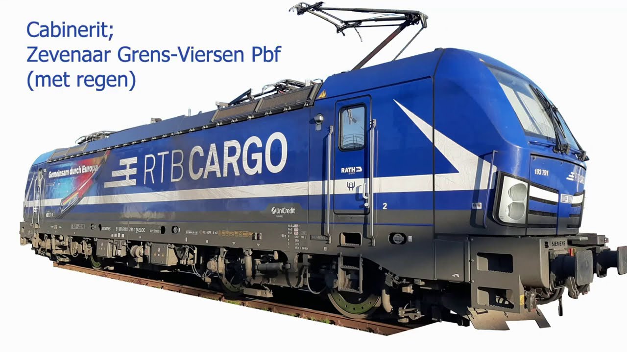 Cab ride train; Zevenaar Grens-Viersen Pbf (met regen) (20201227) - YouTube