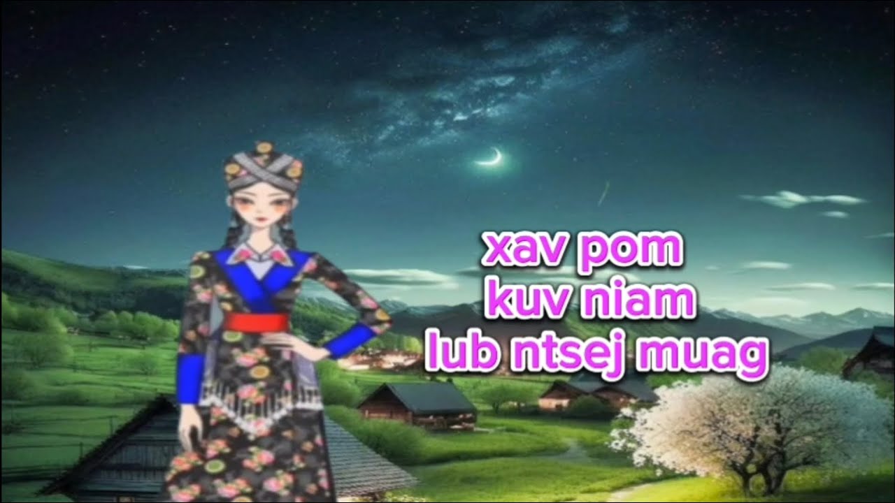Xav pom kuv niam lub ntsej muag/dab neeg tu siab/hmong sad stories ...