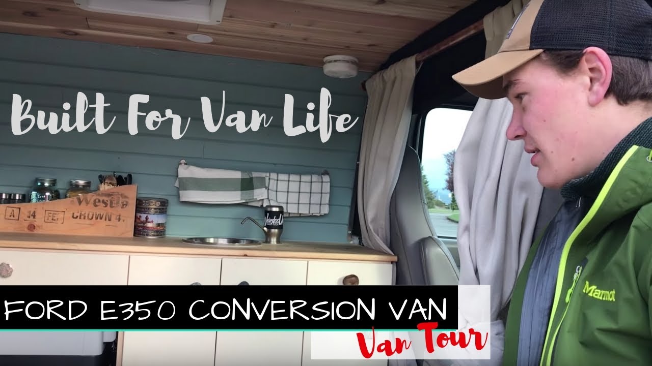 VAN TOUR // Beautifully Built Ford E350 Conversion Van // Ready To Hit ...