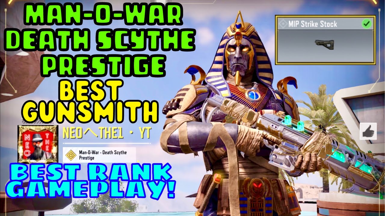 CODM | MAN O WAR DEATH SCYTHE PRESTIGE | Man o war gunsmith | man o war ...