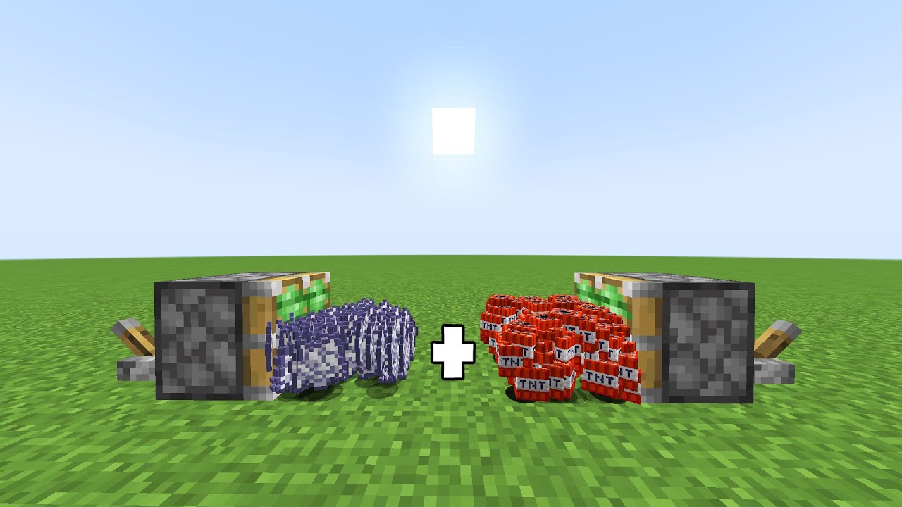 10000 tnt + 10000 bone meal - YouTube