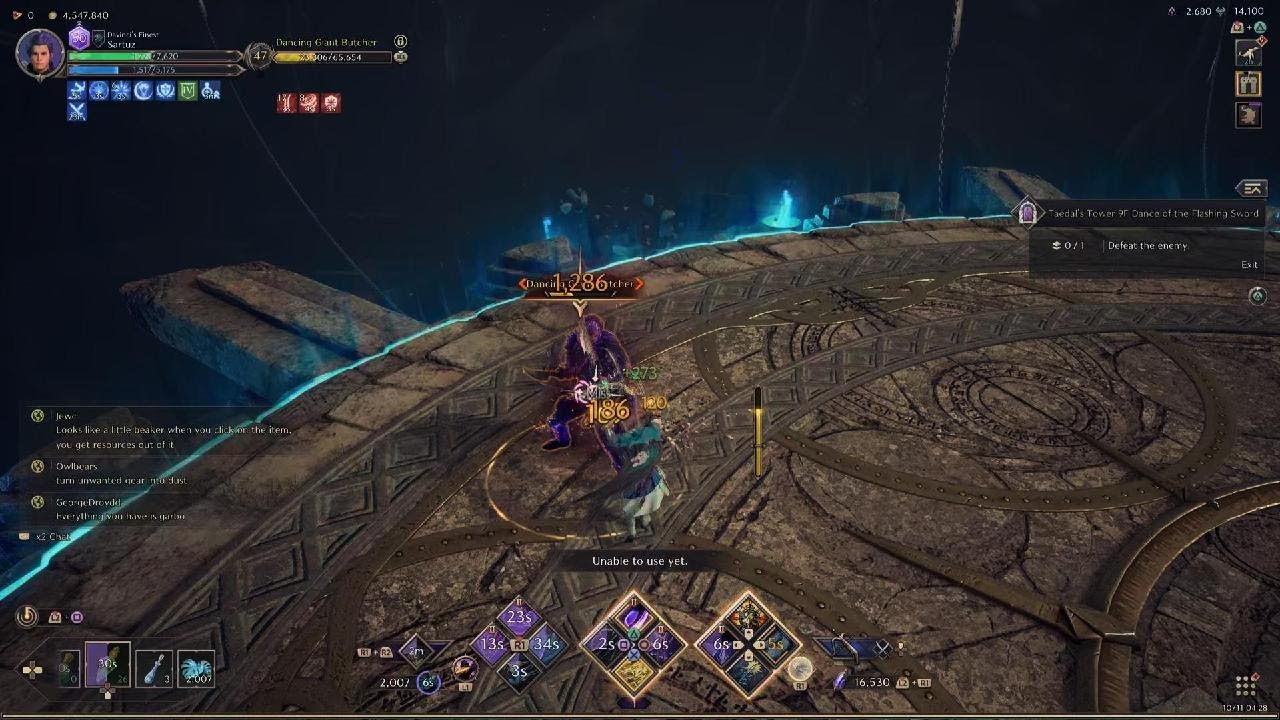 Throne And Liberty - Dancing Giant Butcher Xbow Dagger Taedal's Tower ...