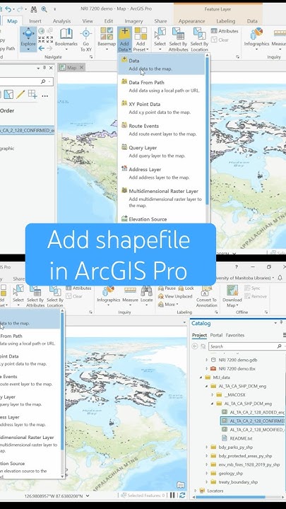 How to add shapefiles in ArcGIS Pro #shorts #short #gis #arcgispro - YouTube