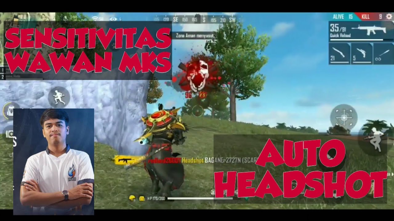SENSITIVITAS WAWAN MKS !! AUTO HEADSHOT !! SENSITIVITAS TERBAIK!! - FREE FIRE INDONESIA - YouTube