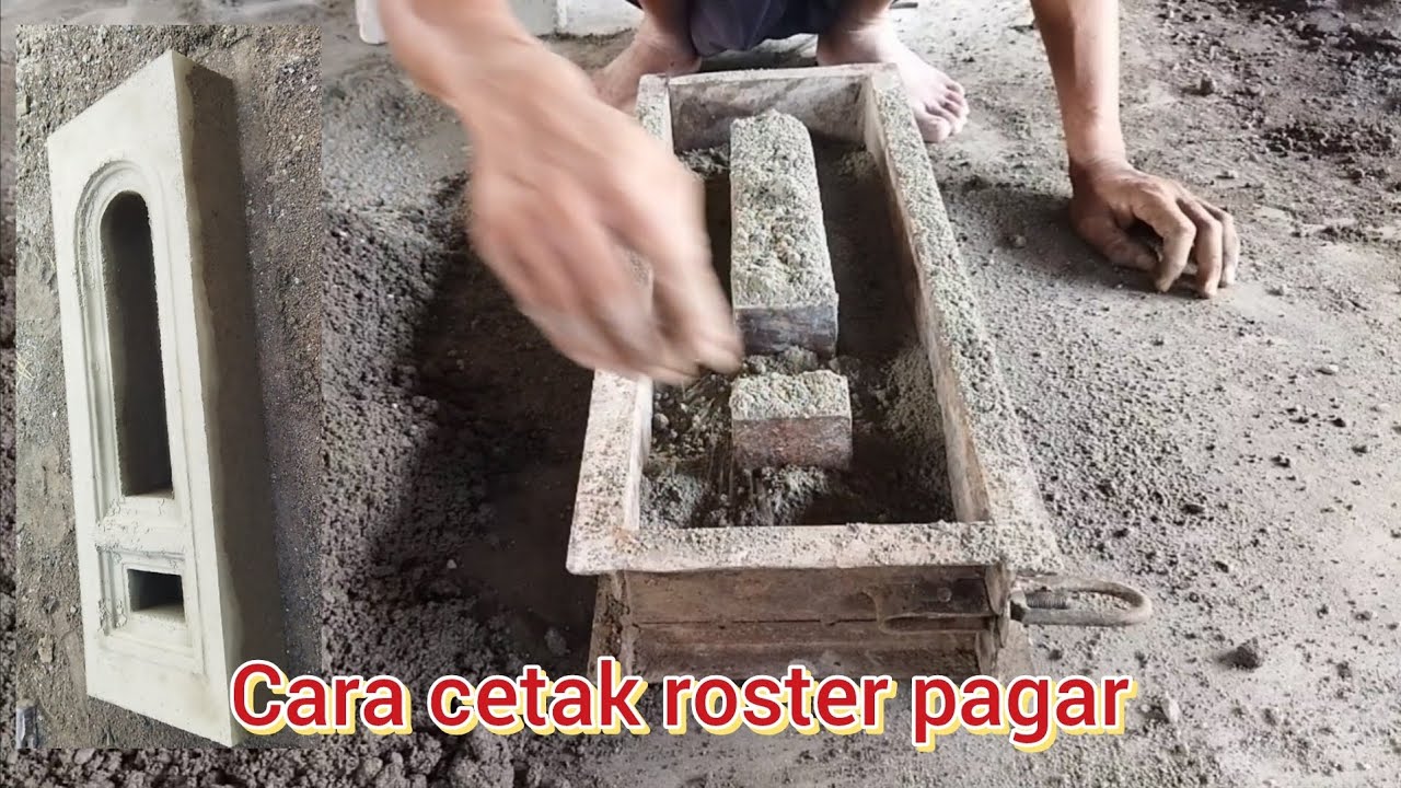 Cara cetak roster pagar #diy - YouTube