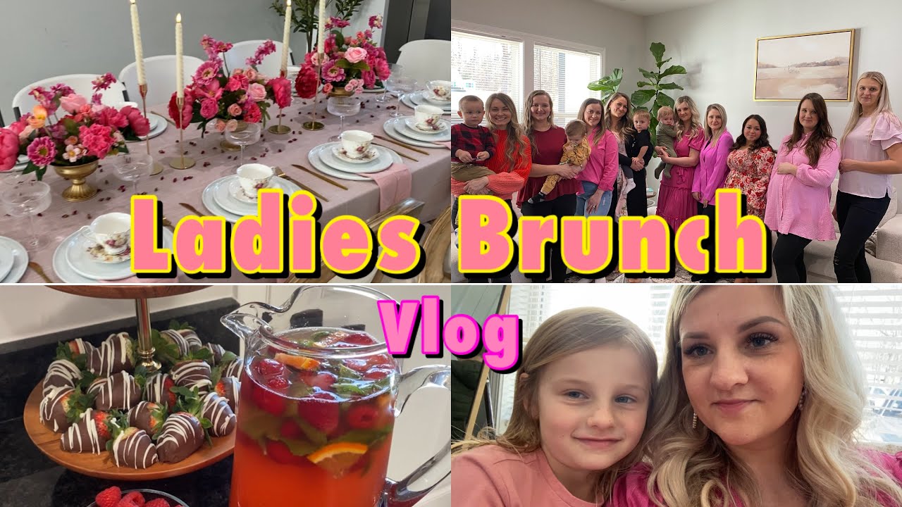 Ladies Brunch | All day Vlog | Family | Cleaning | Valentines | Feb ...