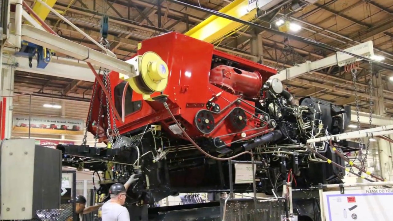 Voyage USA 2017 : visite de l'usine CNH à GRAND ISLAND - YouTube