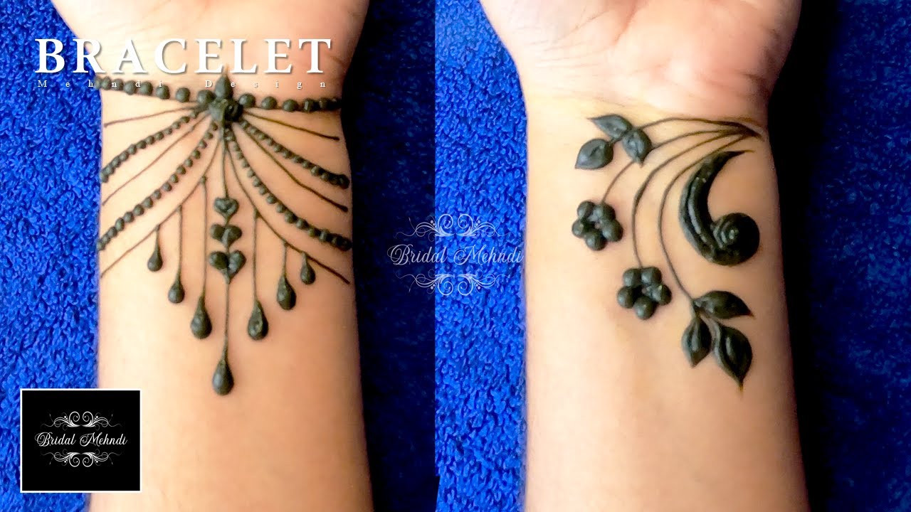Bracelet mehndi design | small flower 🌸 wrist mehndi design | Mehndi ...