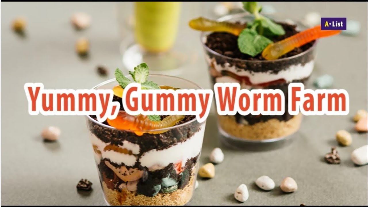 Let's Make "Yummy, Gummy Worm Farm" | Cooking English with Ready, Set ...