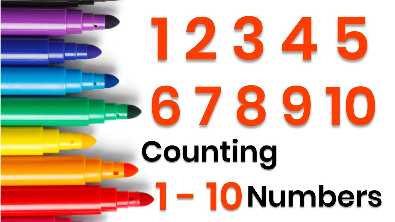 Learn 1 to 10 Numbers 123 Number Names | 1234 Counting for kids | #1234 ...