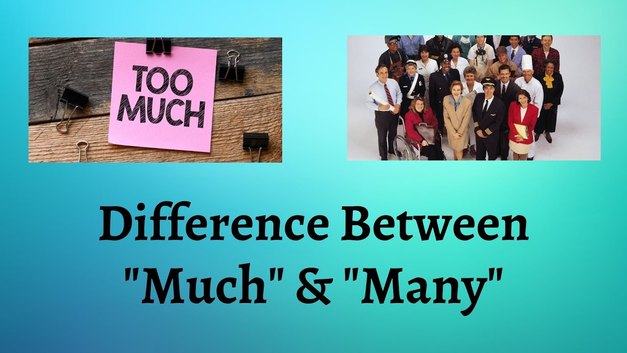 Difference Between Much and Many | Counting Confusion? Master Much and ...