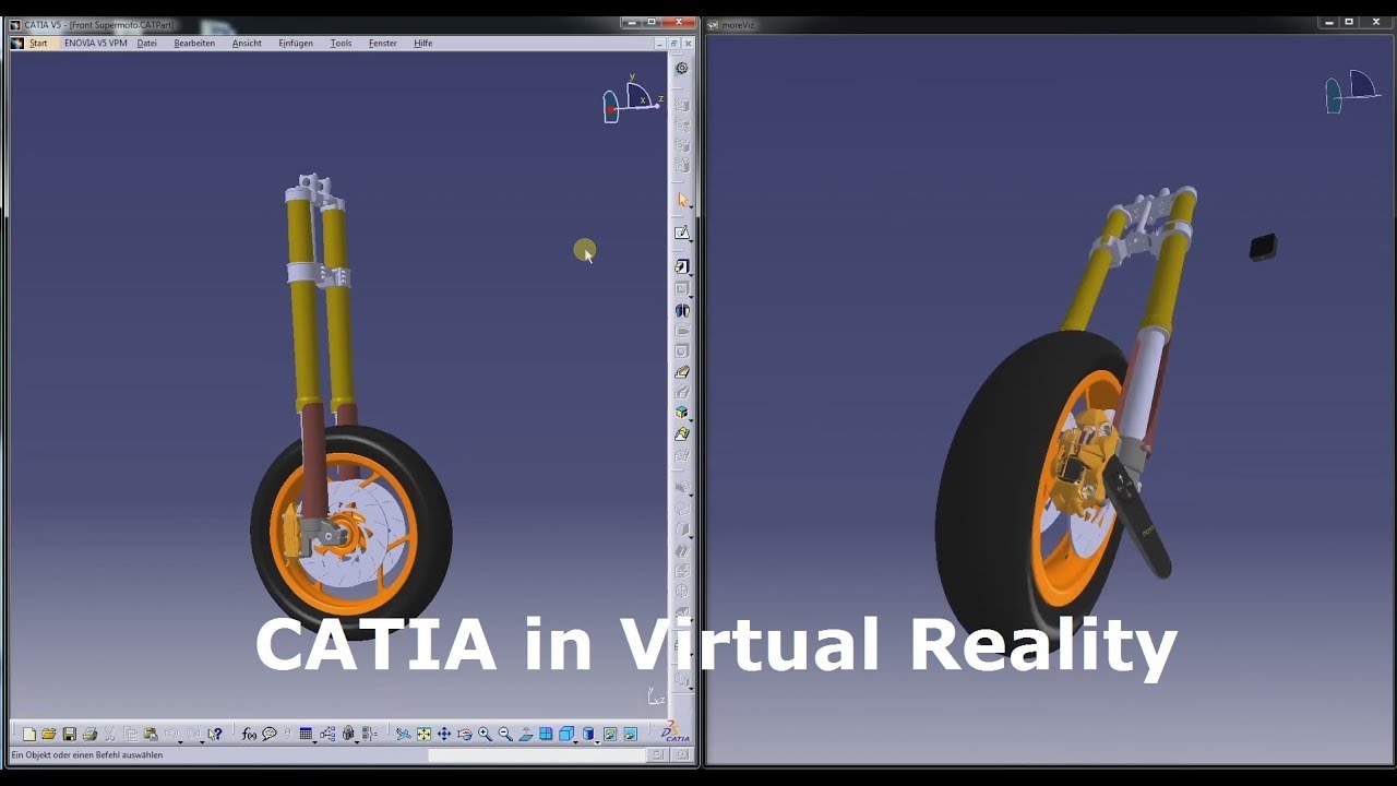 Catia / Delmia in Virtual Reality with the moreViz VR Bridge Software ...